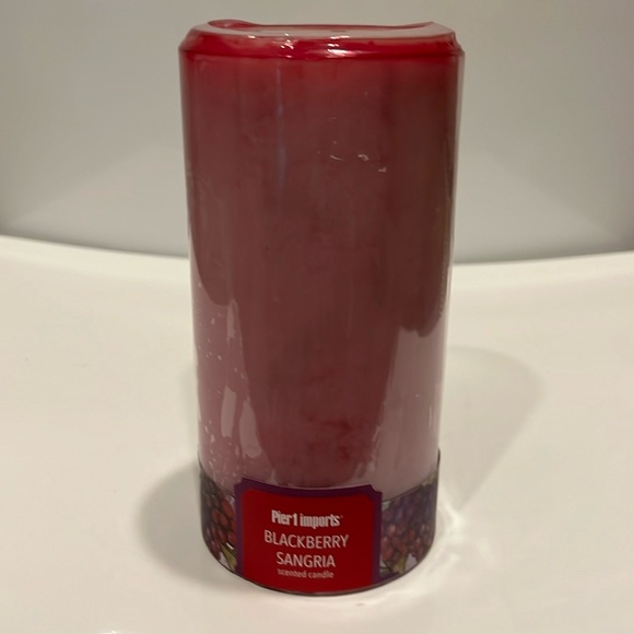 Pier 1 | Accents | Pier Blackberry Sangria Pillar Candle Nwt 6 X 3 ...